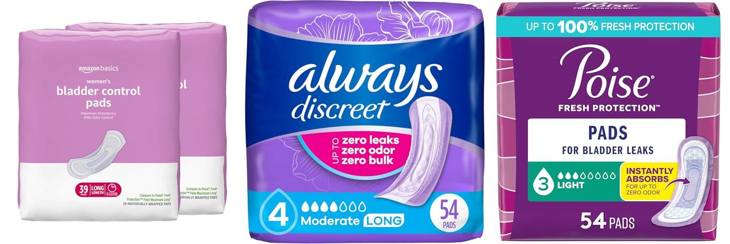 Top 5 Bladder Incontinence Pads: Reviews & Buying Guide