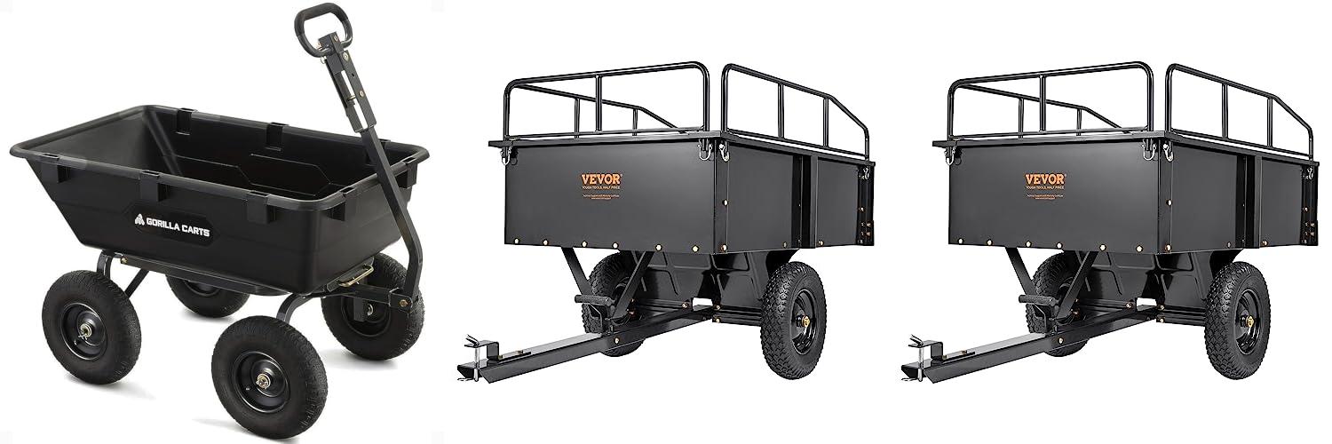 Top 5 Lawn Mower Dump Carts: Reviews & Buyer's Guide